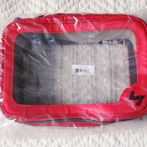 lug | Bags | Lug Clear Zip Storage Pouch Red | Poshmark